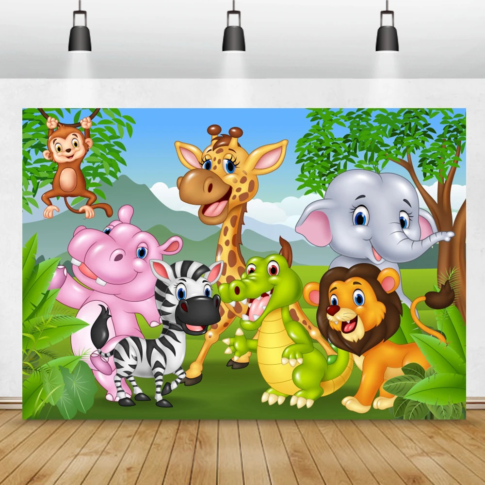 Baby Animals Cartoon Background