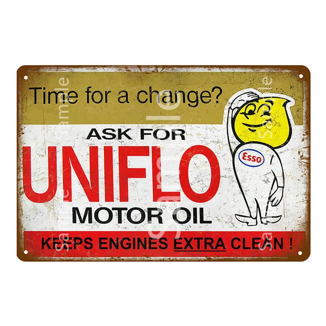Vintage Exxon Uniflo Sign