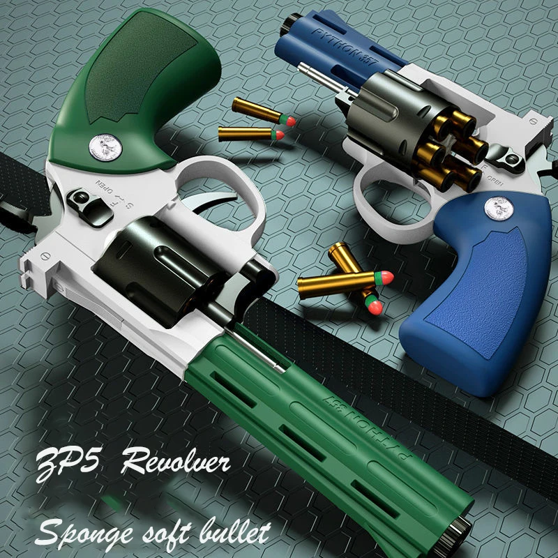 New-357-ZP5-Revolver-Pistol-Launcher-Safe-Soft-Bullet-Toy-Gun-Ejection ...