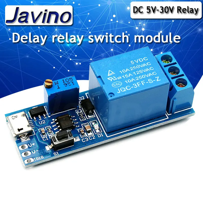 Smart Electronics 5v-30v Micro Usb Power Adjustable Delay Relay Timer ...