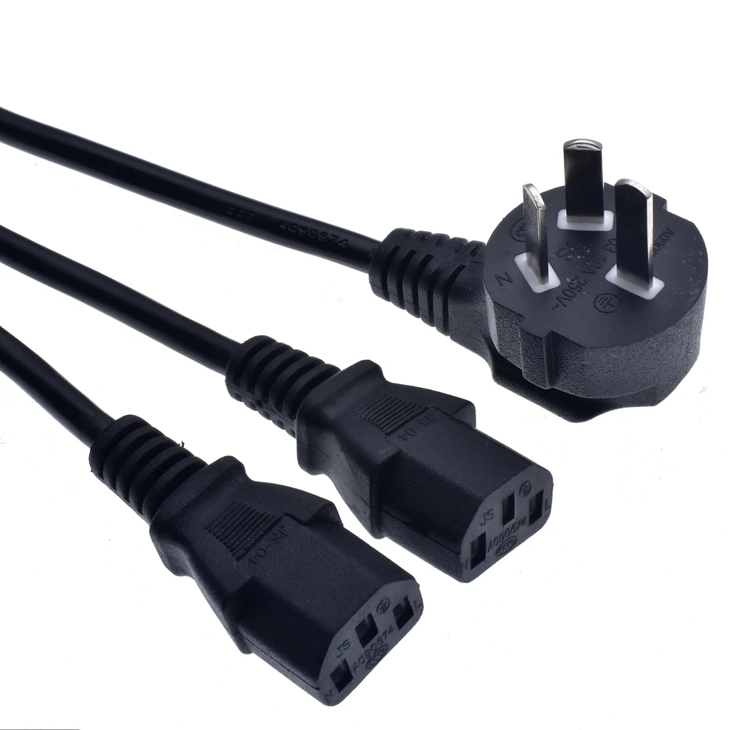 Ac Power Adapter 3pin Australian Y Splitter 10a Plug Cable Connector ...