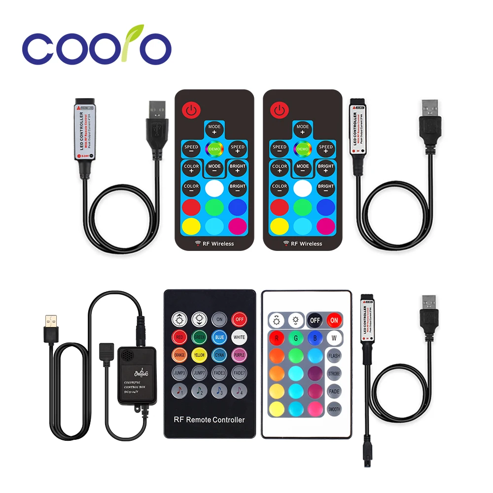 Led Controller | Rgb Controler - Usb Led Controller Mini 3key Rf 17key ...