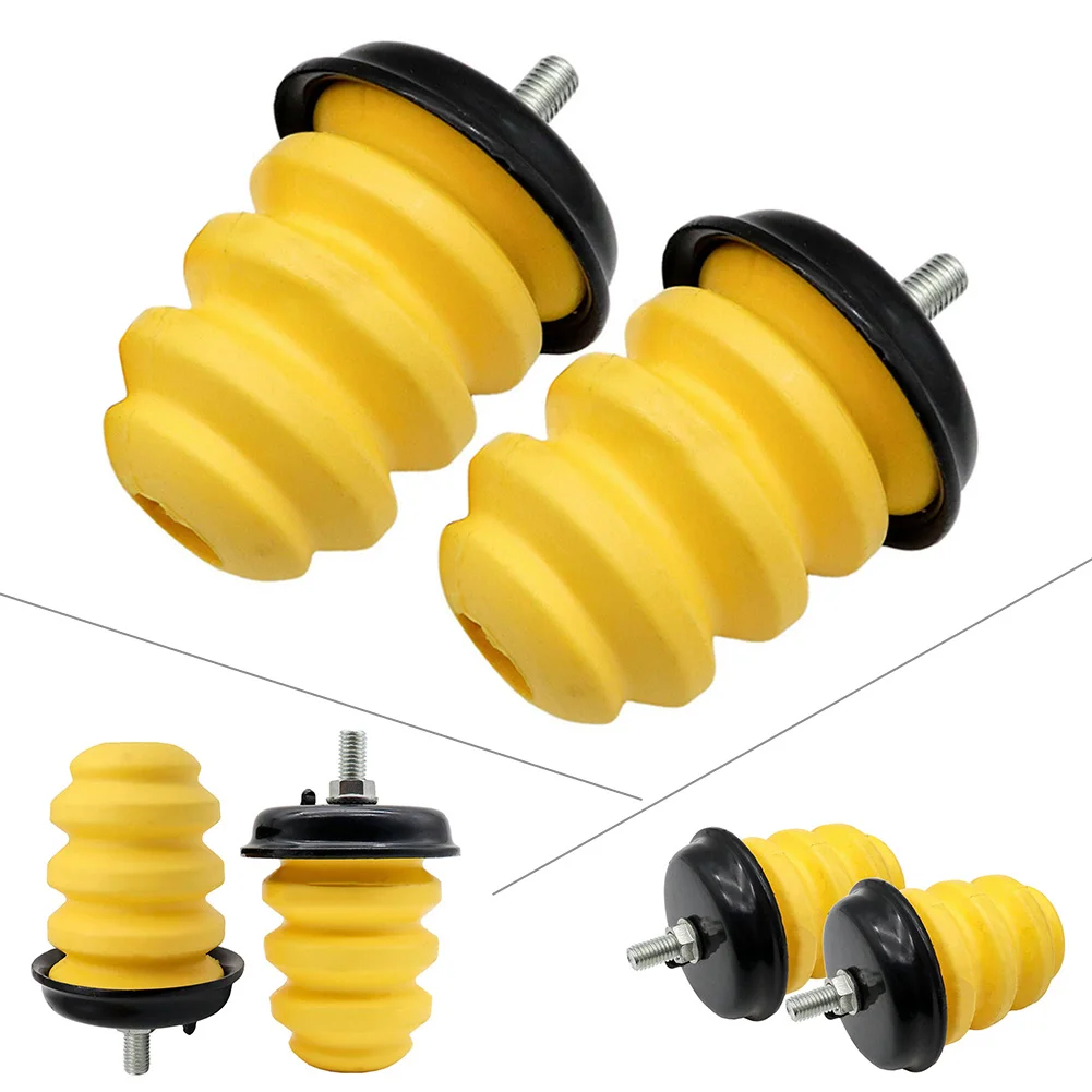 2x-Car-Rear-Suspension-Frame-Axle-Rubber-Leaf-Spring-Bumper-Bump-Stop ...