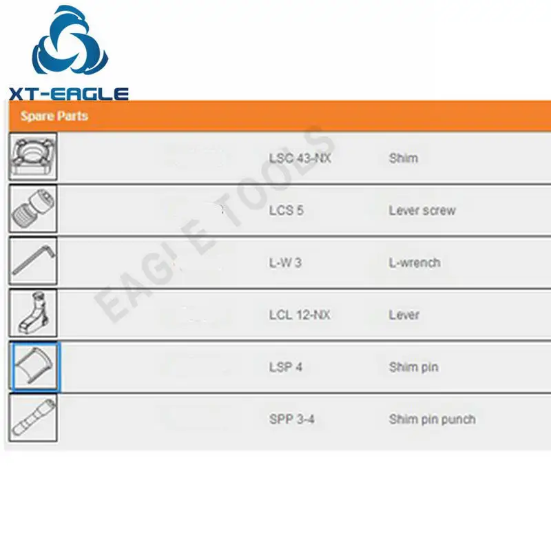 Shim pin SP3/SP4/SP5/SP6/SP8/LSP 1/LSP 2/LSP 3/LSP 4/LSP 5/SP8N/LSP6 ...