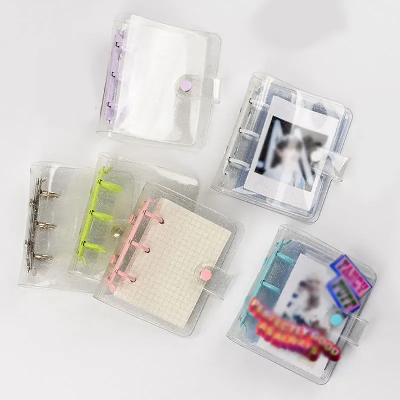 Glittery-Bling-Mini-Pocket-3-Ring-Diary-Notebook-Journal-Agenda-DIY-Photocard-Binder-Korean ...