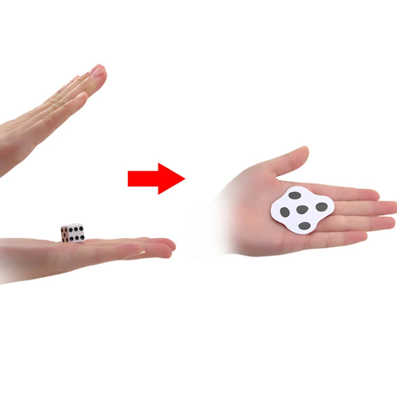 1Pc-Beate-a-Dice-Magic-Tricks-Close-up-Magia-Flattened-Dice-Magie ...