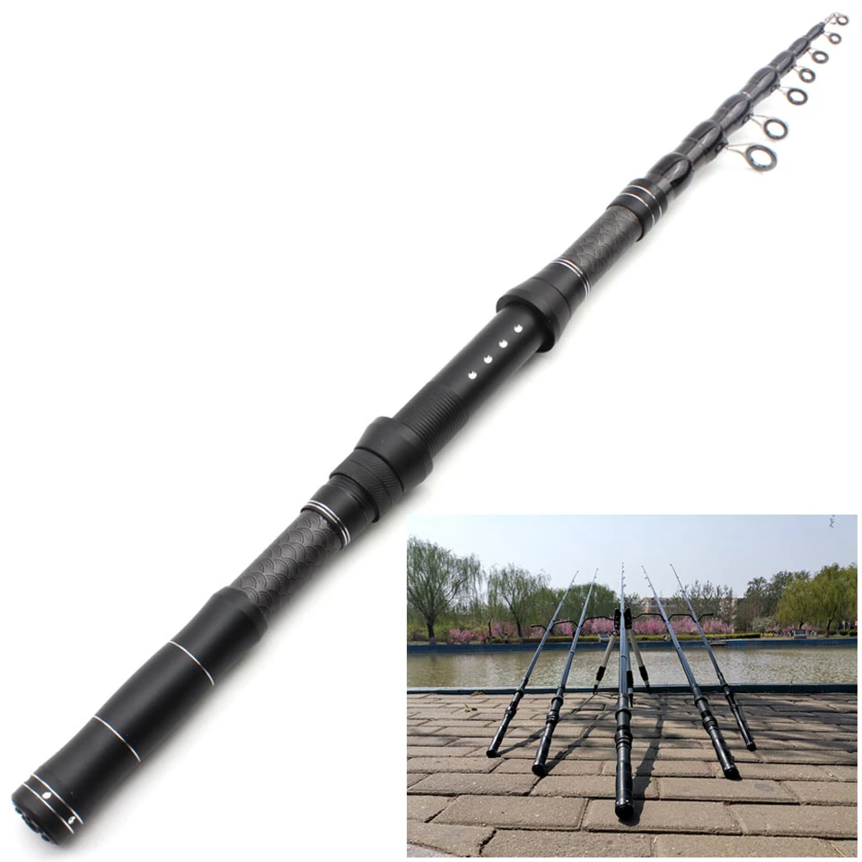 New 1.8m-3.0m Multifunction Spinning Rod Carbon Fishing Fish Pole ...