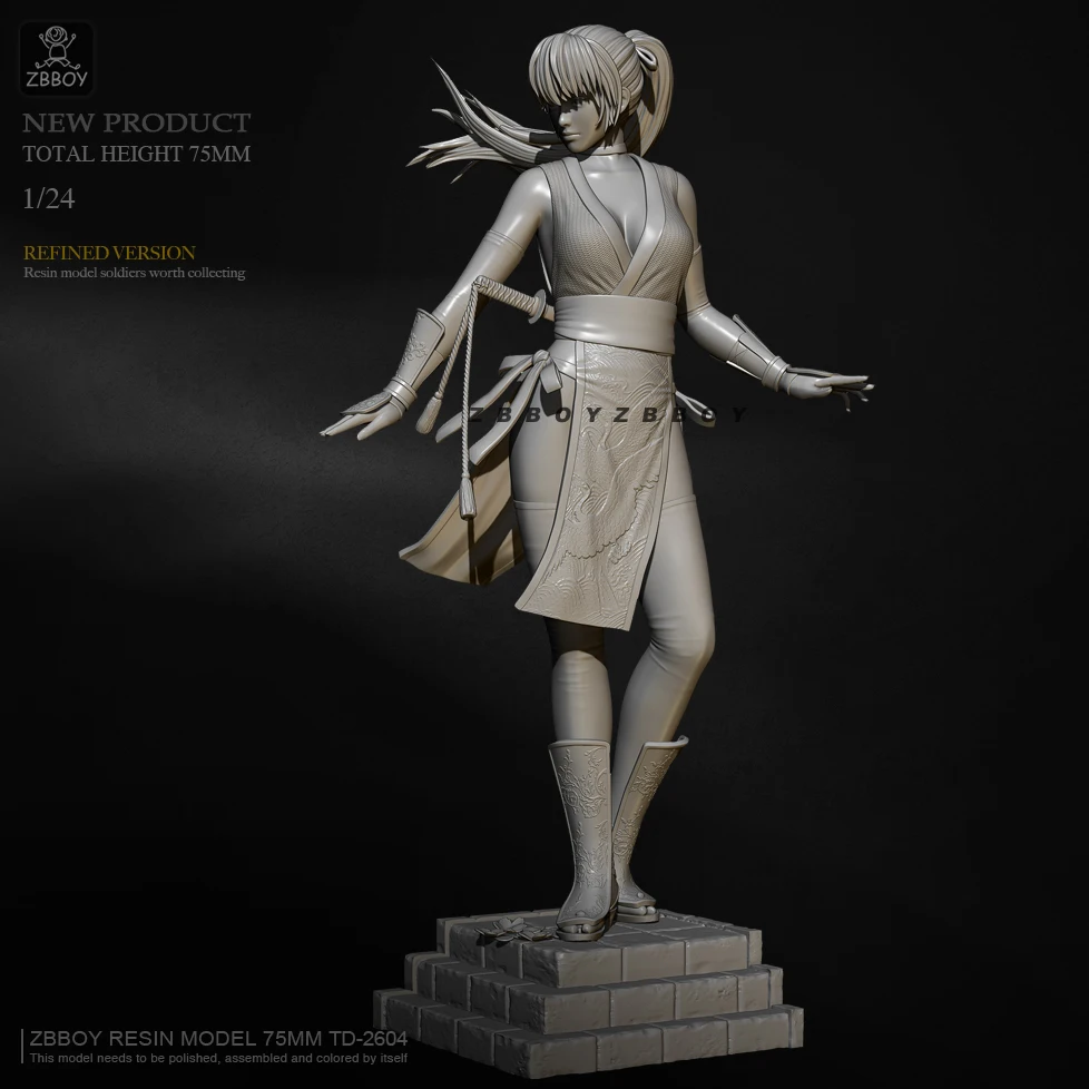 75mm 1/24 Resin Model Kits Diy Figure Self-assembled Td-2604 - Model ...