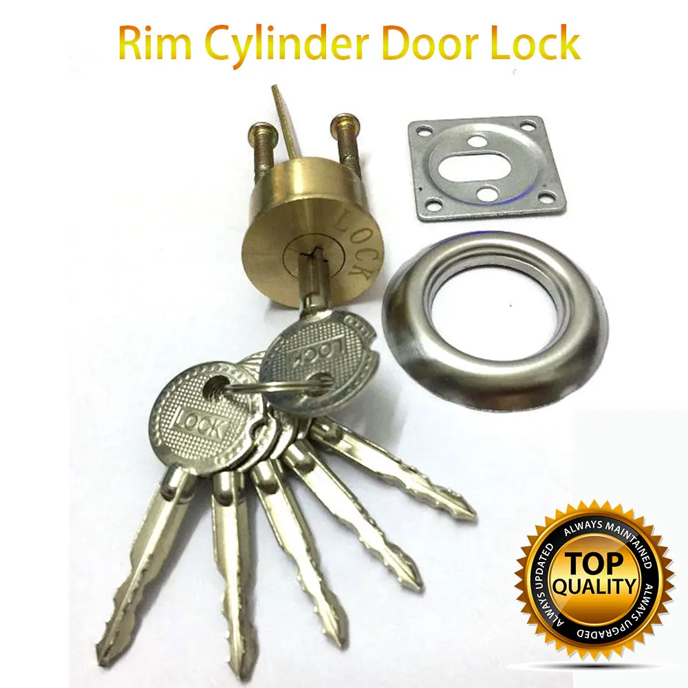 Security-Lock-Copper-Rim-Cylinder-Lined-Keyed-Night-Latch-Door ...