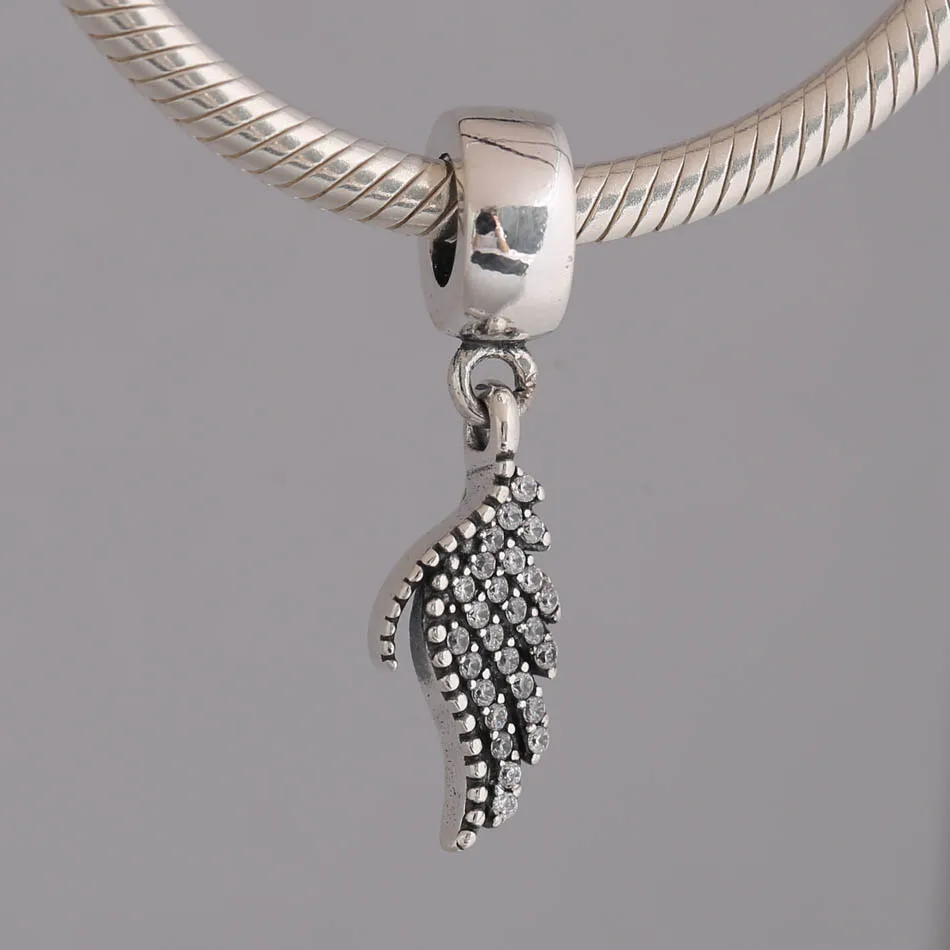 Mulheres-pulseiras-pingente-de-prata-j-ias-diy-majestoso-pena-balan-ar ...