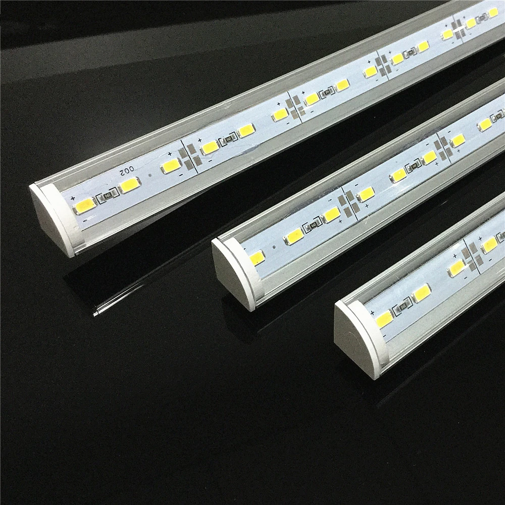 5PCS Wall Corner LED Bar Light 5630 Strip 50CM V Shape Aluminum Profile ...