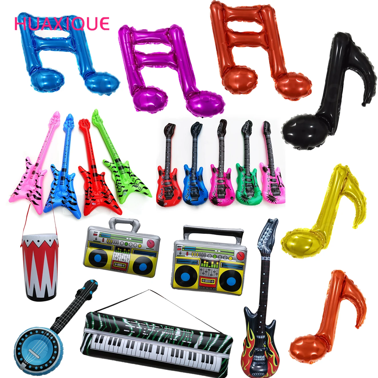 PVC-Guitar-Balloon-Beth-Radio-Musical-Instrument-Musical-Note-Balloons ...