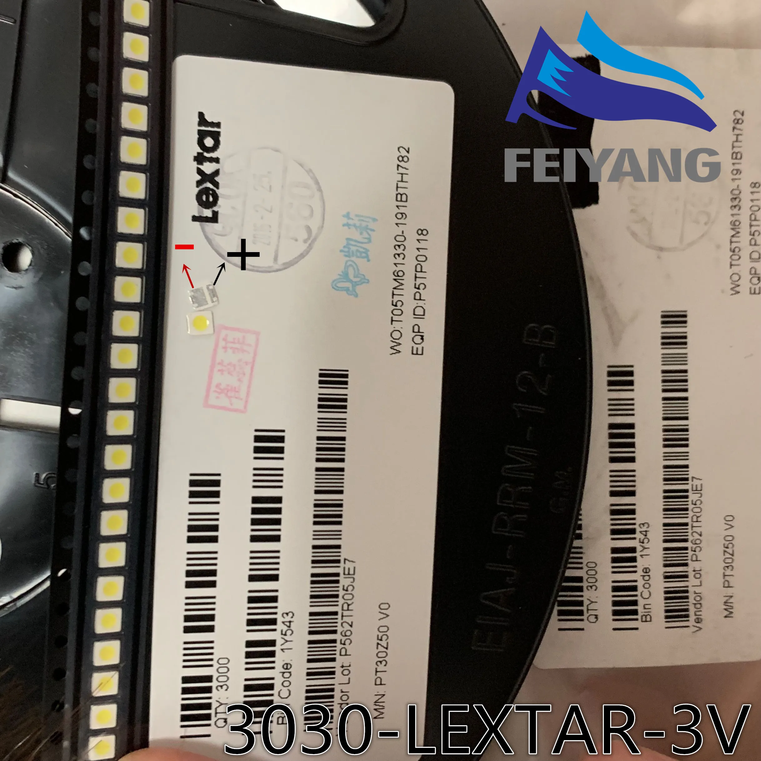 1000PCS Lextar LED Backlight TV High Power LED DOUBLE CHIPS 1W 3V 3030 ...