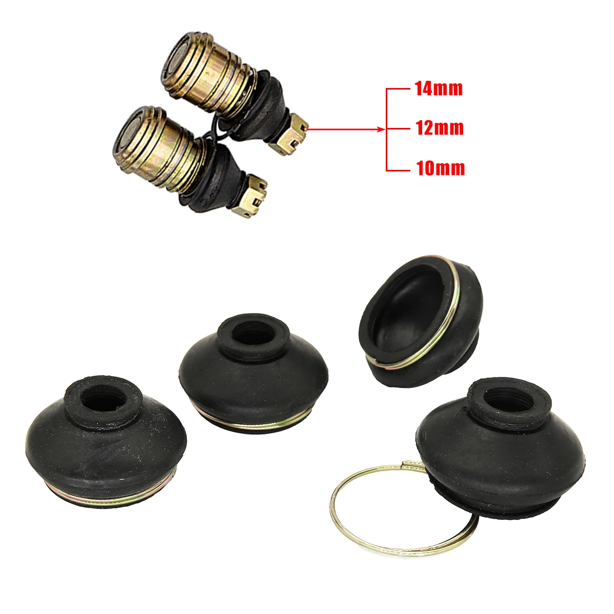 4 Pcs Turn to Rod Arm Ball Head Dust Protection Rubber Cover for ...