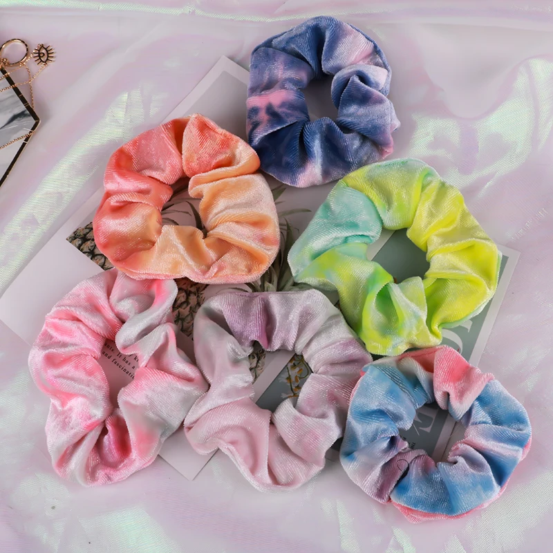 South Korea Version Of The New South Korea Hair Loop Tie-dye Multi ...