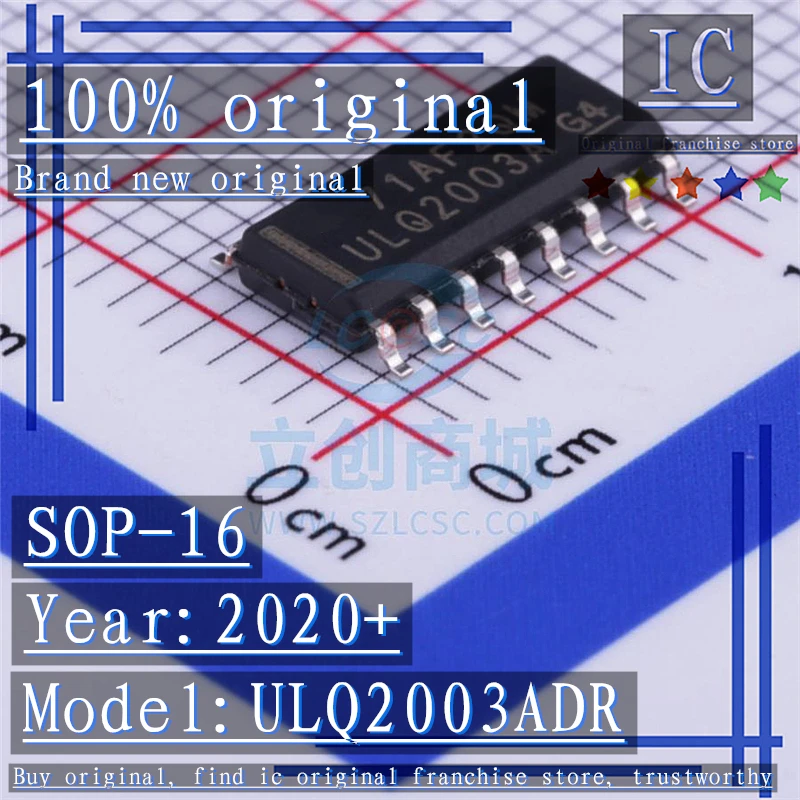 2020 + 100% nuevo original 10 UDS 50 Uds ULQ2003ADR ULQ2003A SOP 16 ...