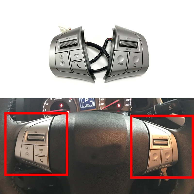 Car Steering Wheel Button Cruise Control Switch Audio Volume Radio ...