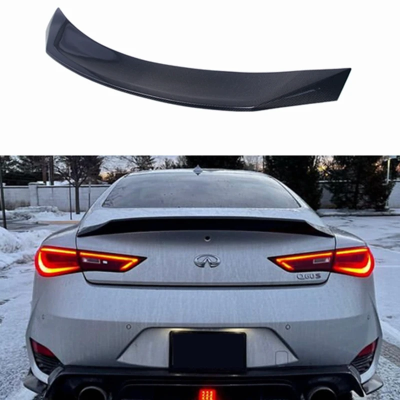 Carbon Fiber Rear Trunk Wing Spoiler For Infiniti Q60 2017 - 2020 Car ...