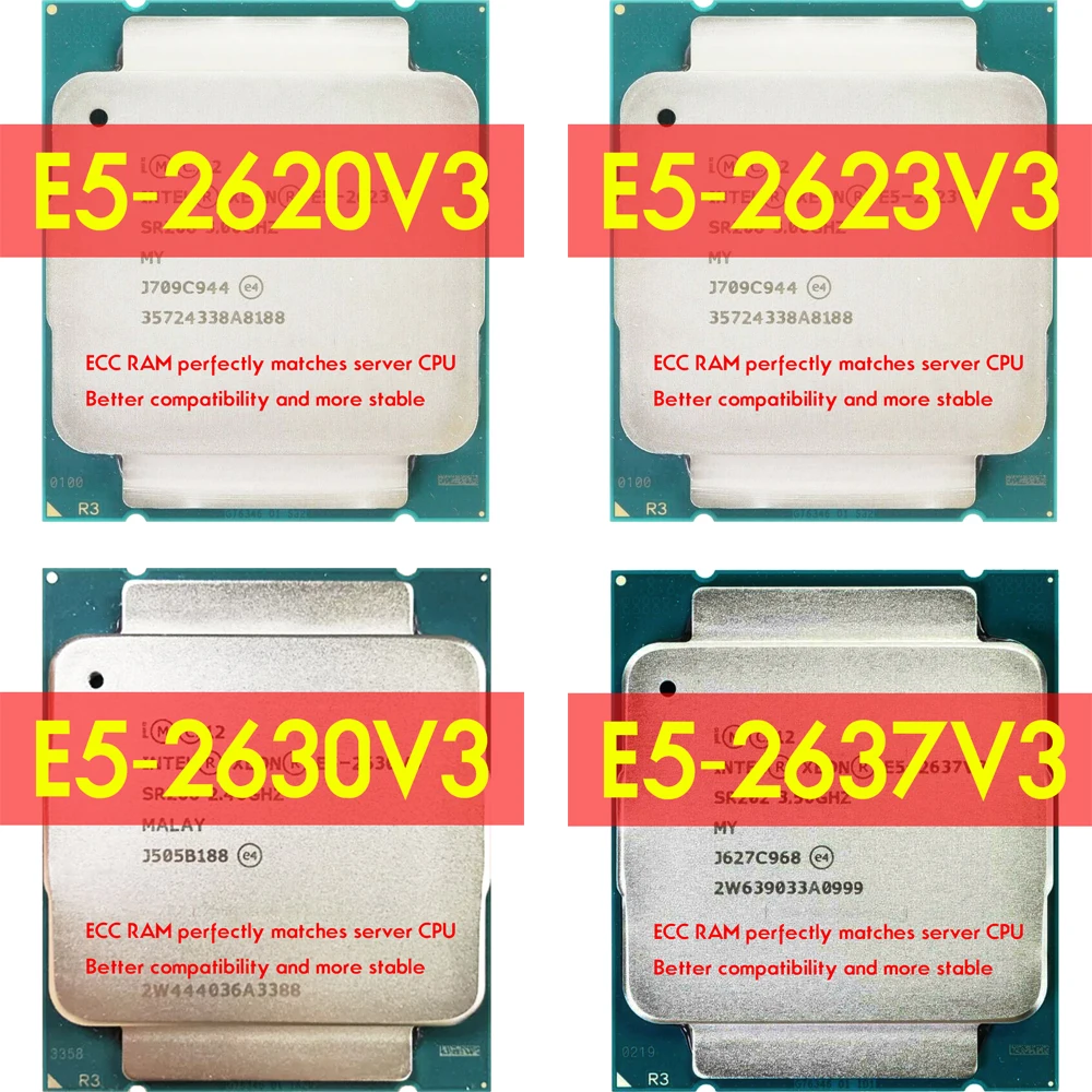 Xeon E5 2620 V3 2623 V3 2630 V3 2637 V3 Processor Lga 2011 3 2620V3 ...
