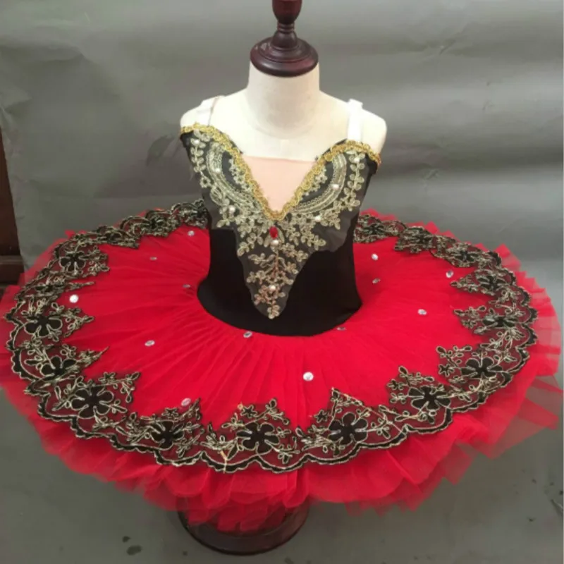 Red Ballet Tutus Dress Child Adults Swan Lake Ballet Dancing Costumes ...