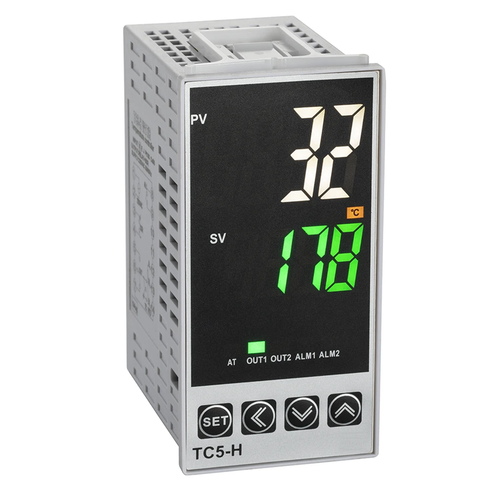 48x96mm TC5 H Universal Input Fahrenheit Celsius Digital PID Temperature Controller Output SSR ...