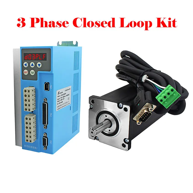 Servo NEMA34 de bucle cerrado CNC, Kit de accionamiento de Motor paso a paso de 3 fases para ...
