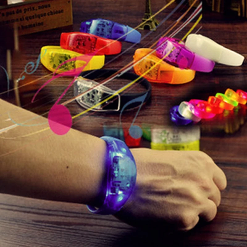 Glow Bracelet Sound Controlled Led Light Up Activated Bracelet ...