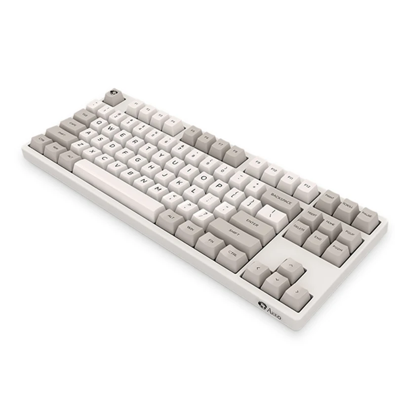 3087 Retro 87 Keys USB Wired Mechanical Keyboard 85% PBT Keycaps Cherry ...