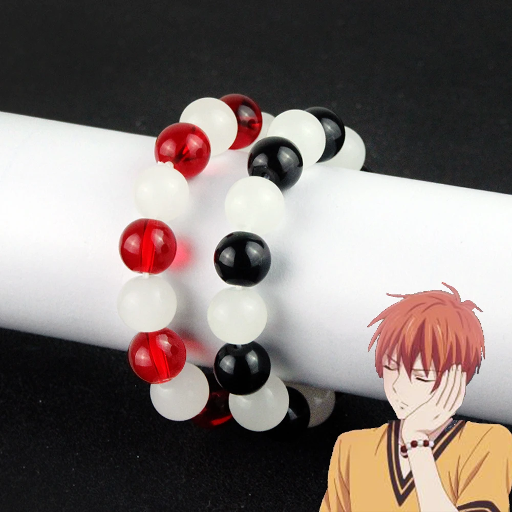 Fashion Men Beads Bracelets Anime Fruits Basket Sohma Kyo Bracelet ...