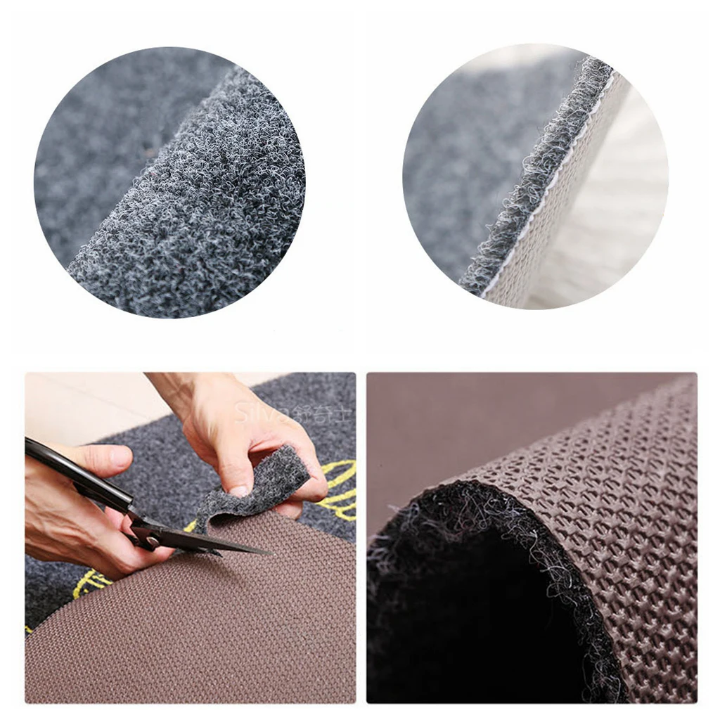 Tapis de bain,dark gray--Tapis de sol absorbant en forme de U pour ...