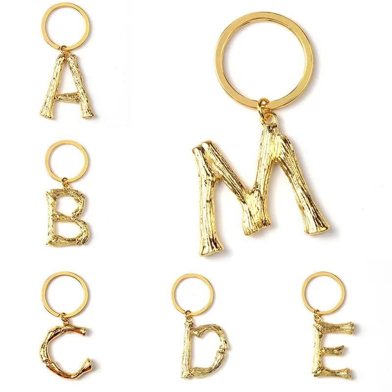 Fashion-Trend-Women-Key-Chain-Alloy-Big-A-Z-26-Letters-Key-Holder ...
