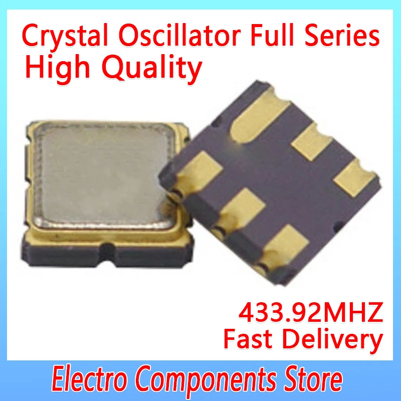 5pcs/lot 6pin 3030 433.92mhz Smd Acoustic Watch Crystal Oscillator 3*3 ...