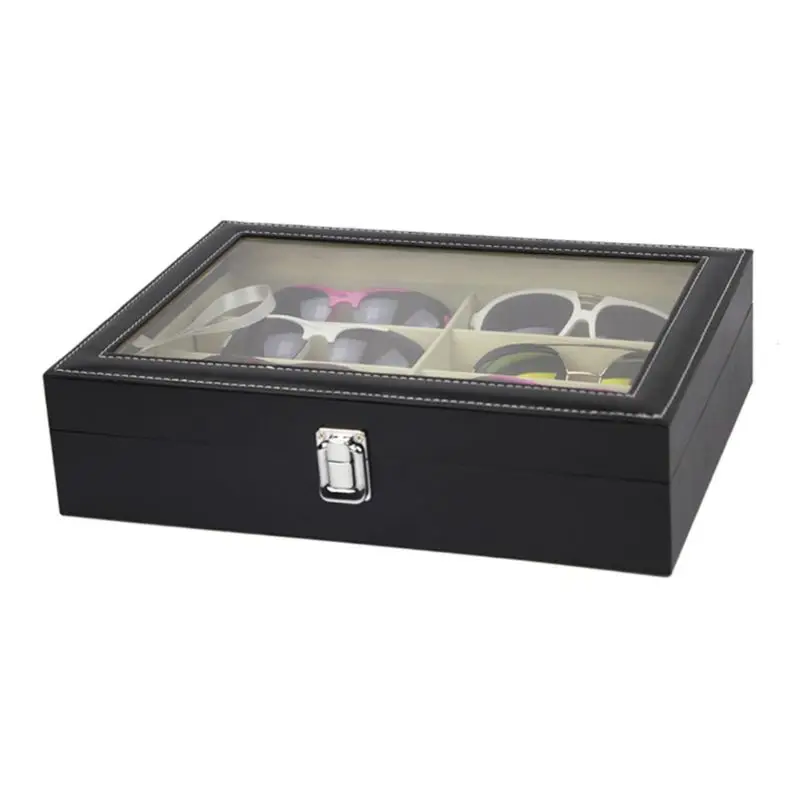 8-Slot-Eyeglass-Sunglasses-Storage-Box-Men-Women-Glasses-Display-Case ...