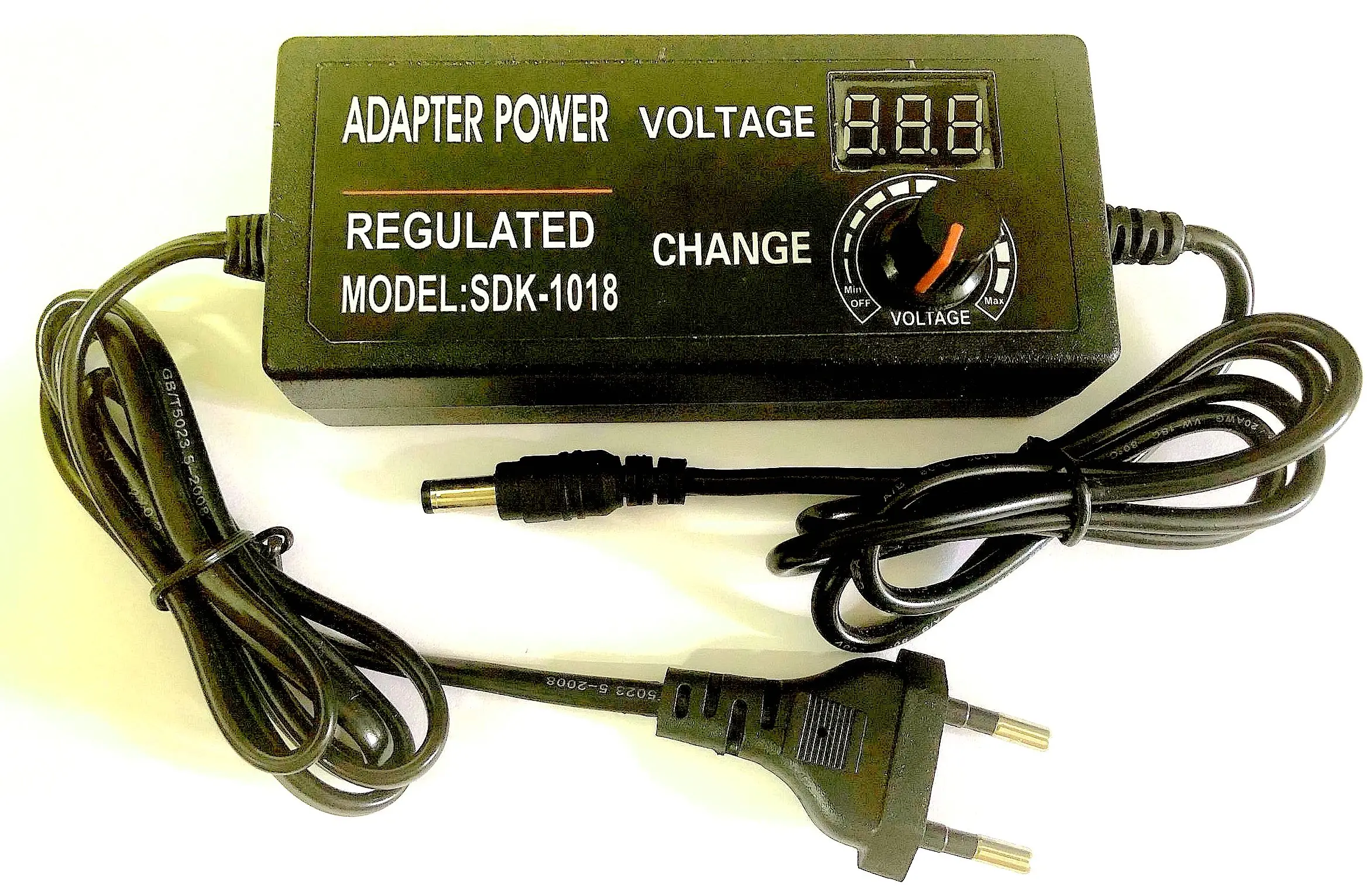 1pcs Adjustable 3v-24v Adapter With Display Screen Of Voltage 3v 4.5v ...