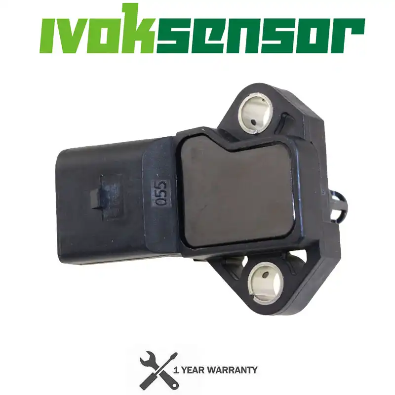 100% Test Intake Air Boost Pressure Map Sensor For Audi VW Seat Skoda ...