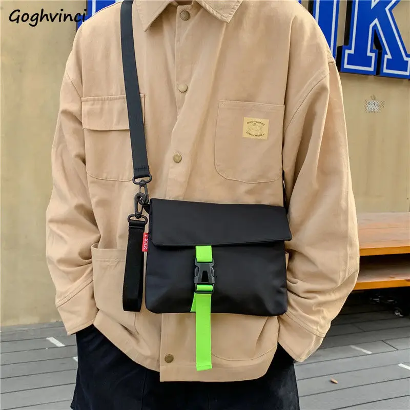 Men-Crossbody-Bags-Nylon-Fashion-Streetwear-Students-Black-Flap-bag ...