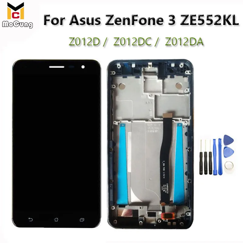 5.5 "새로운 LCD Asus ZenFone 3 ZE552KL Z012D Z012DC Z012DA LCD 디스플레이 패널 터치 ...