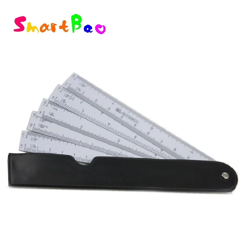 Fan-Scale-Ruler-Sector-For-Drafting-Protable-Plastic-Architect ...