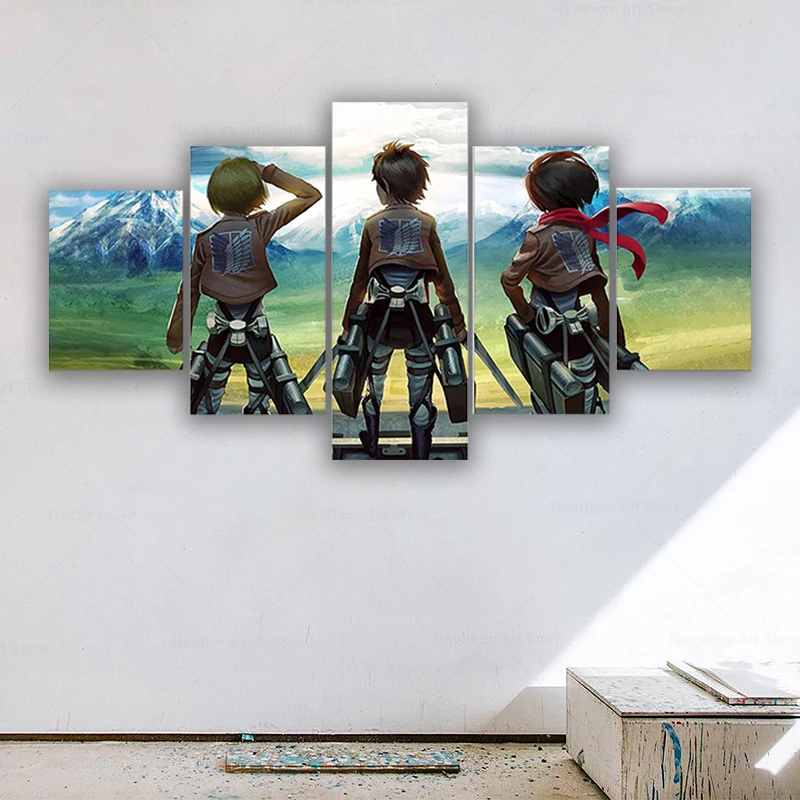 Home Décor Attack on Titan Poster Shingeki no Kyojin Poster Wall Decor ...