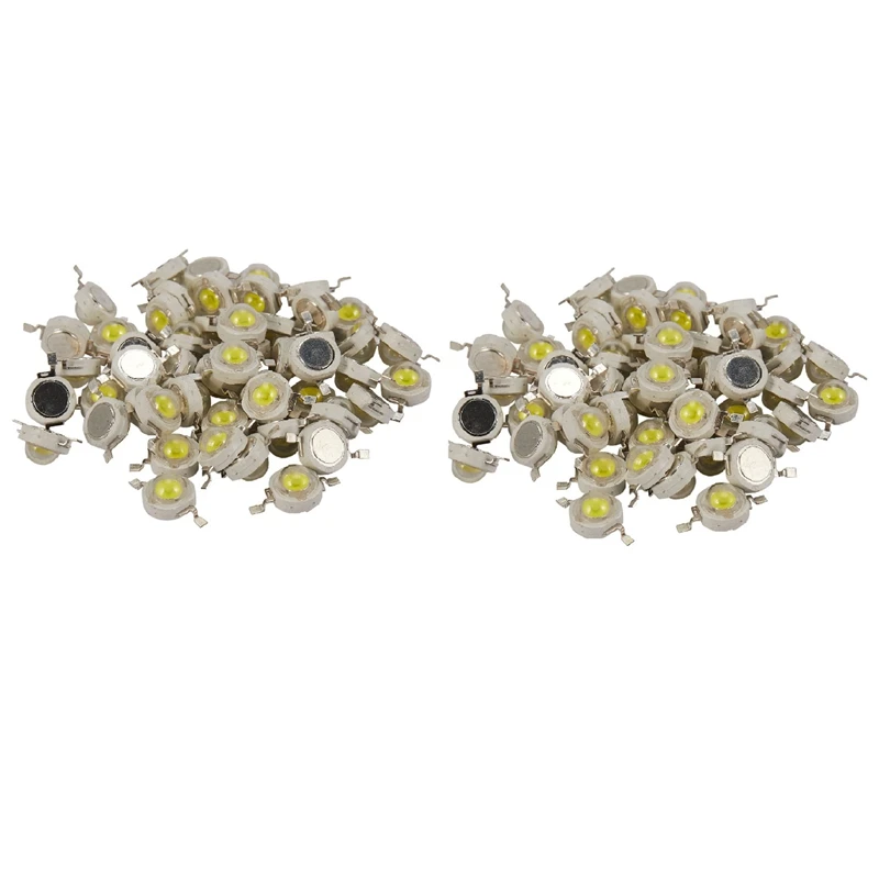 Nuovo-100Pcs-1-W-diodo-Led-bianco-freddo-ad-alta-potenza-perline-1-Watt ...