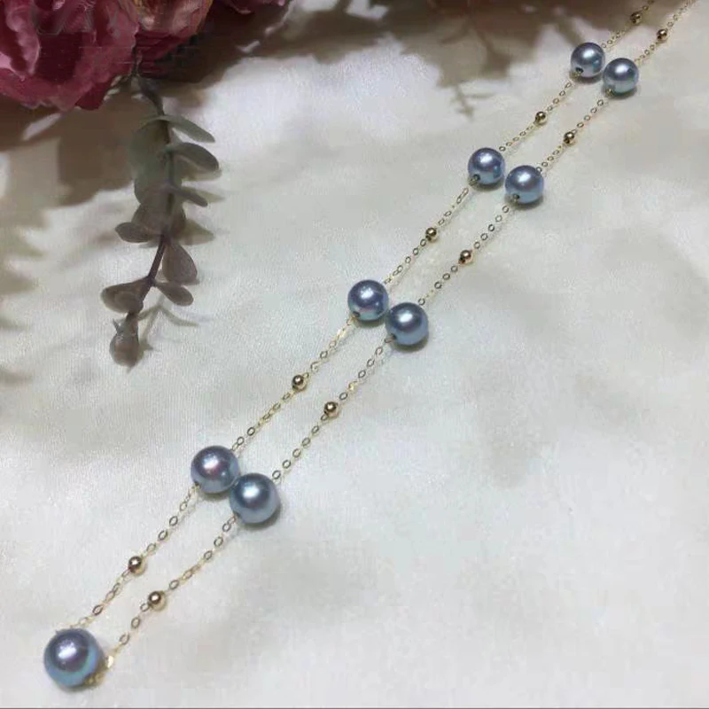 Natural Blue Pearl Jewelry