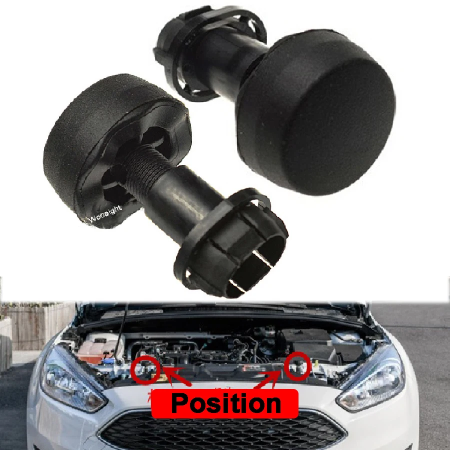 Wooeight 2Pcs CV6Z16758A CV6Z-16758-A 8V4Z16758B Hood Stop Cushion ...