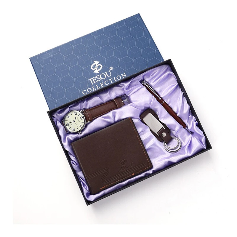 JESOU-Quartz-Rel-gio-de-pulso-e-chaveiro-Set-for-Men-Presente-Rel-gio ...