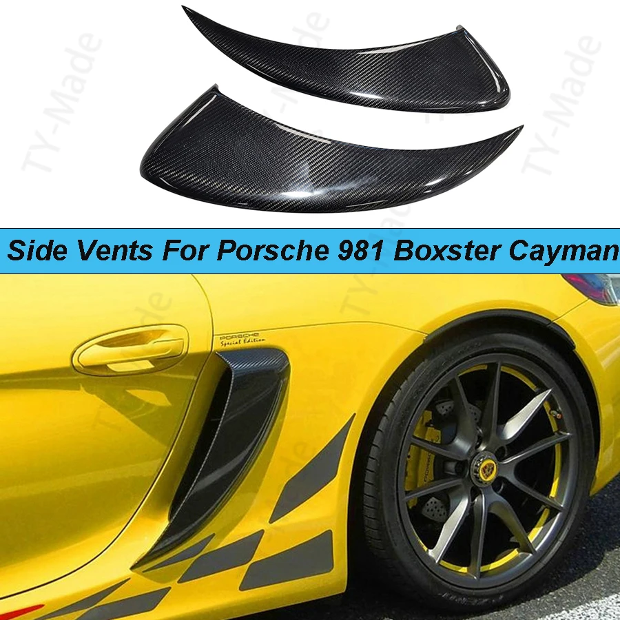 981 Cayman Side Air Intake Carbon Fiber Frp Side Air Intake Duct Vent ...