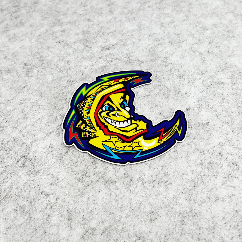 GalonDeco G013 Gothic Blue Moon Rossi Motorcycle Motorbike GP Racing ...