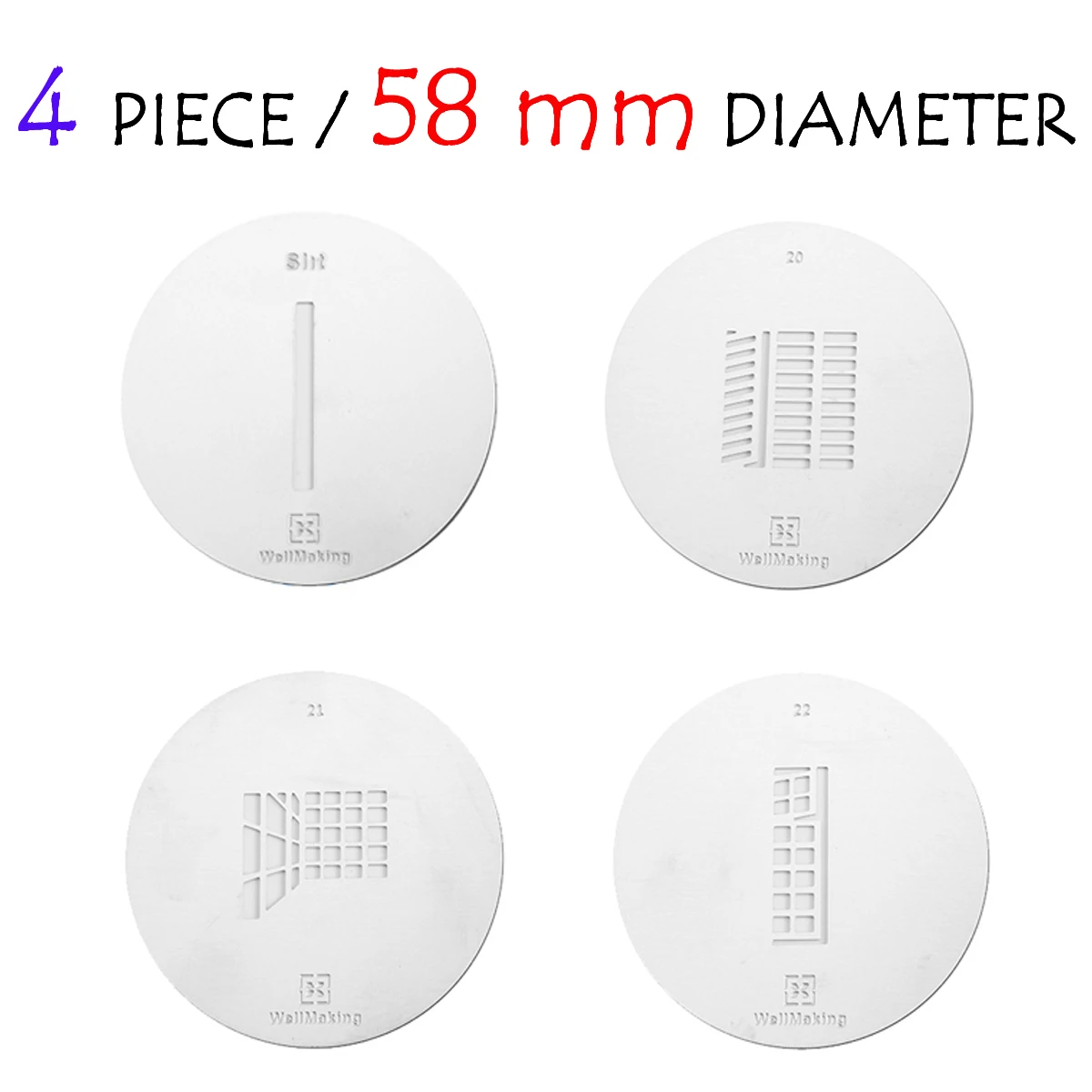 4 PCS 58mm GOBO Up to 92 Patterns Focalize Conical Snoots Projection ...