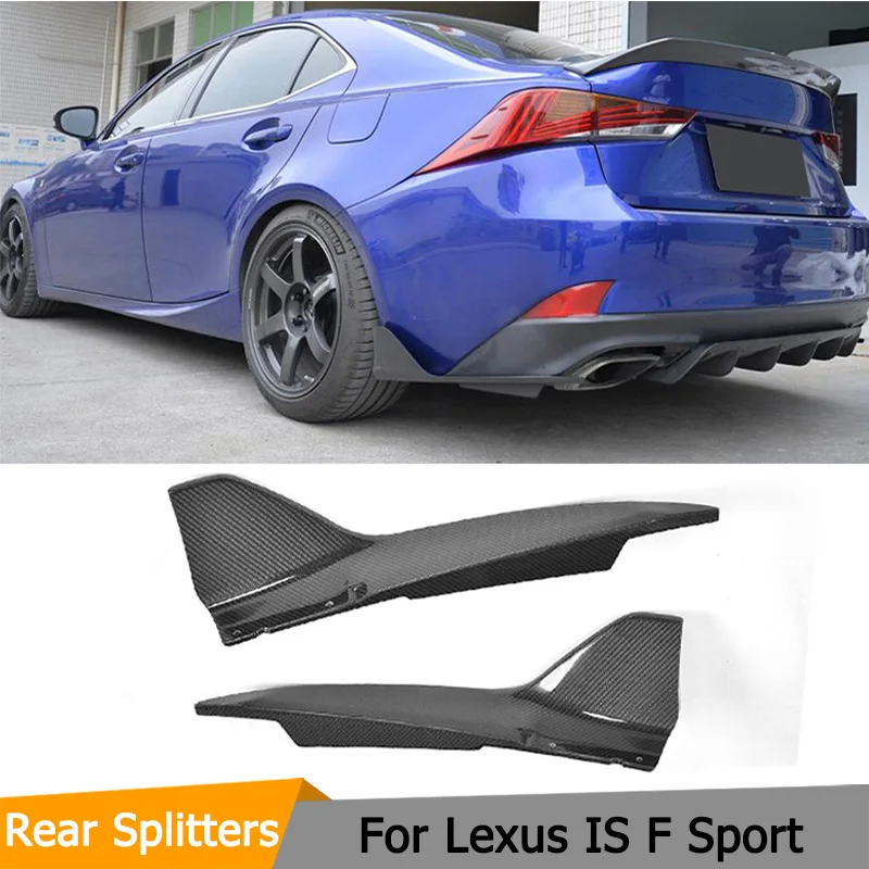Carbon Fiber Frp Primer Black Rear Bumper Splitters Trims For Lexus ...