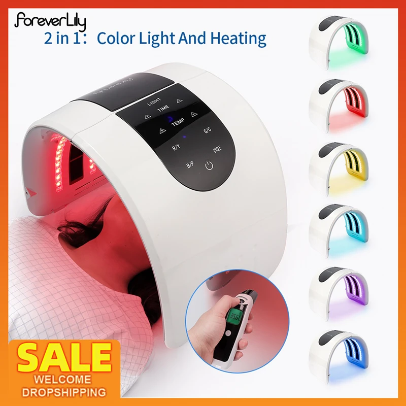Foreverlily Led Phototherapy Beauty Equipment 7 Colors Led Photon ...