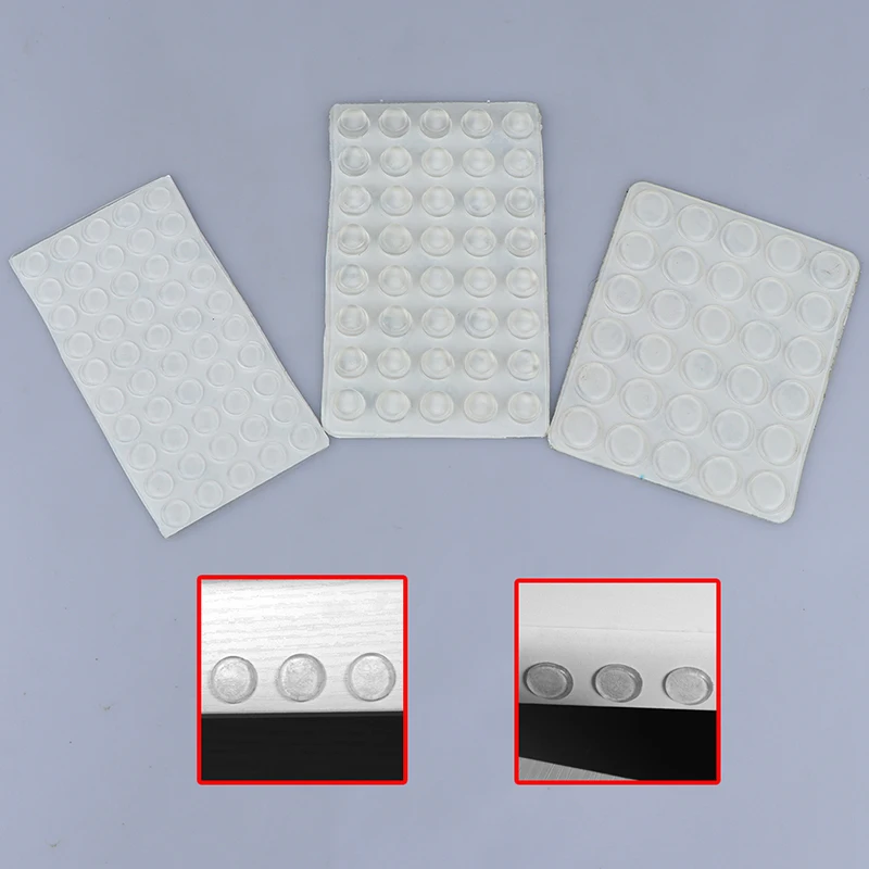 30/40/50pcs/sheet Door Stopper Silicon Rubber Kitchen Cabinet Self ...