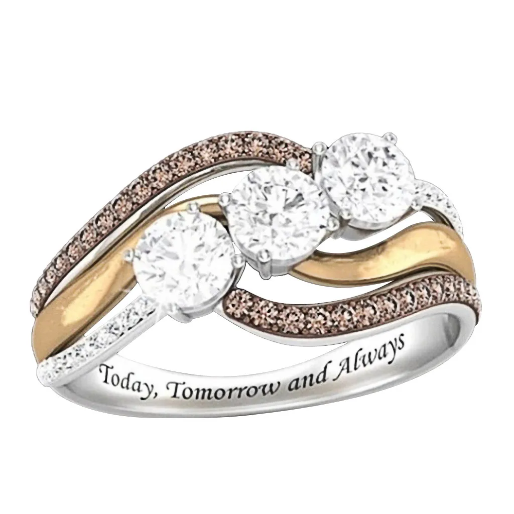 Anillo de oro rosa Unisex para hombres y mujeres, joya de boda ...